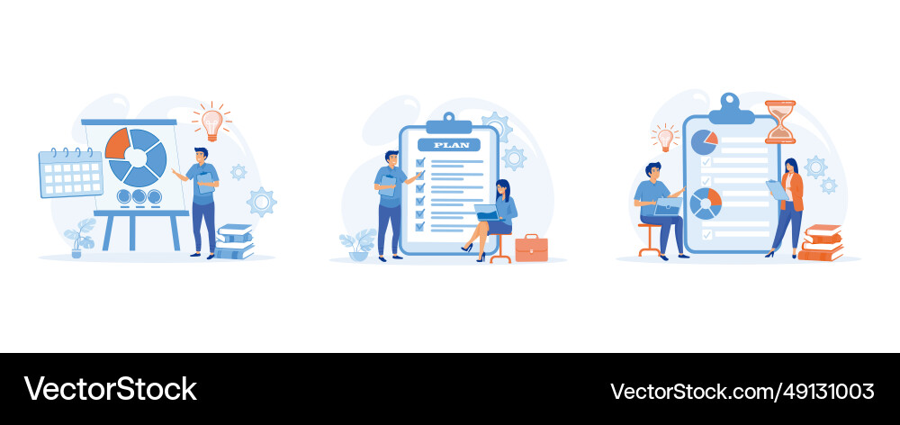 Business concept business planning target Vector Image