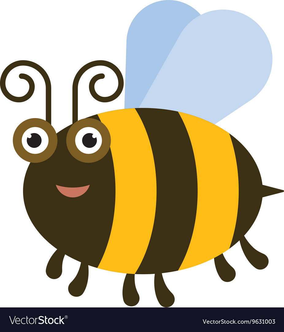 Funny bee Royalty Free Vector Image - VectorStock
