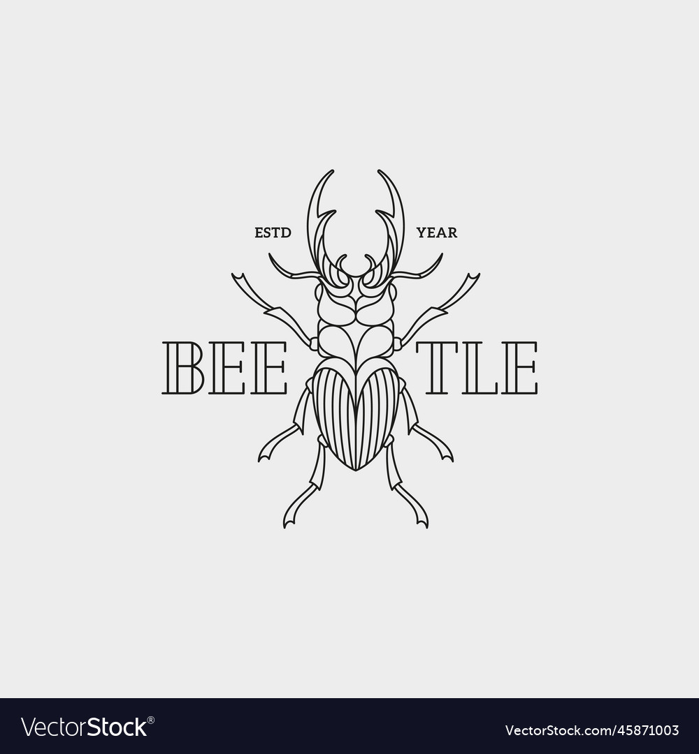 Insect logo Royalty Free Vector Image - VectorStock