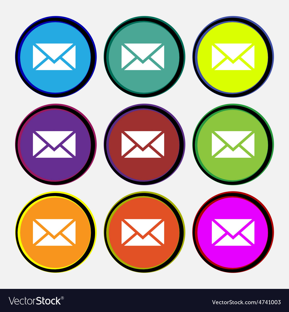 Mail envelope message Royalty Free Vector Image