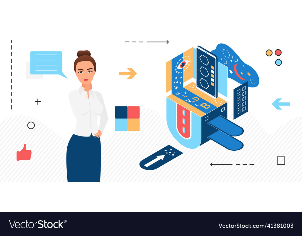 Software data server platform processing Vector Image