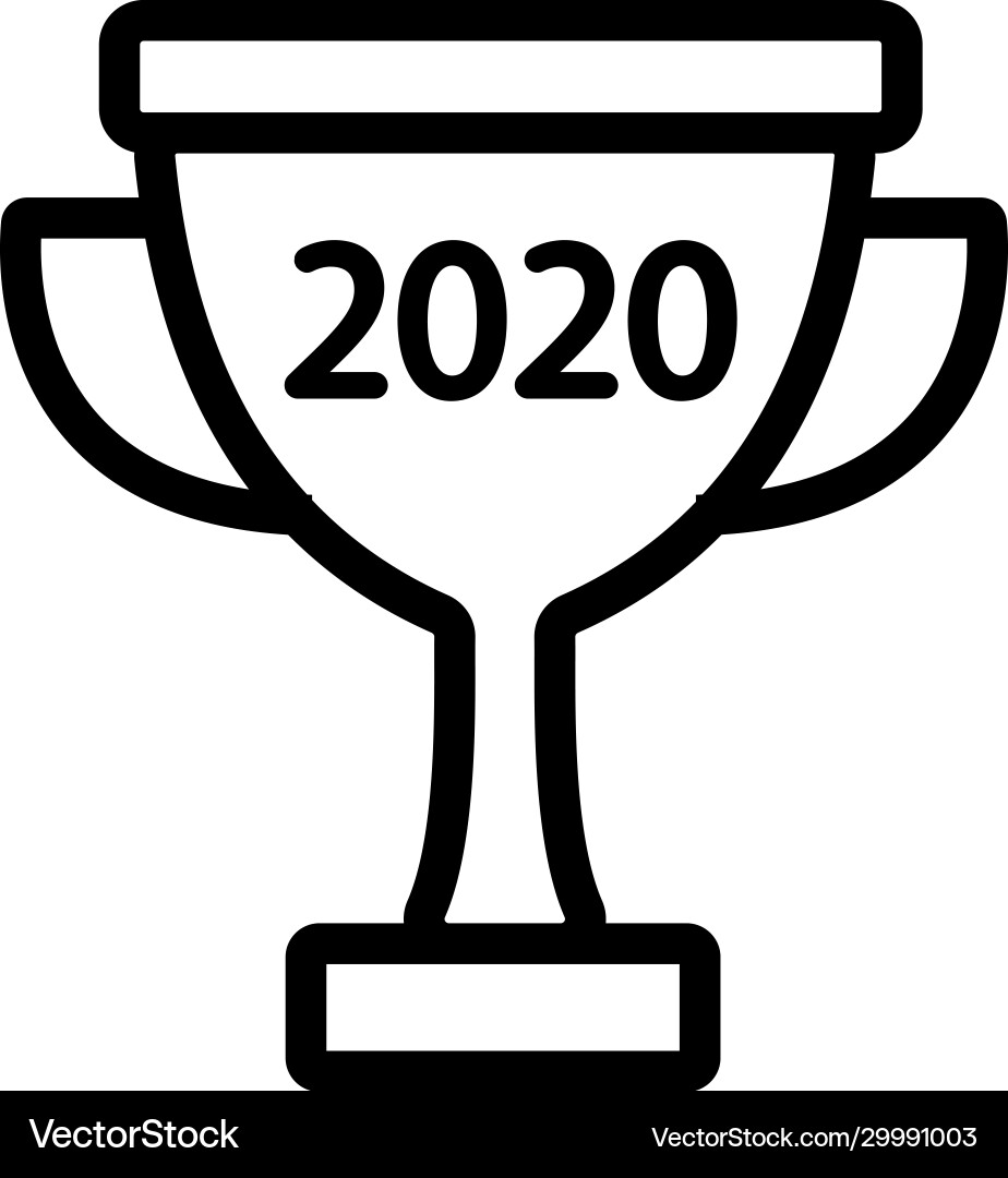 World cup soccer icon isolated contour Royalty Free Vector