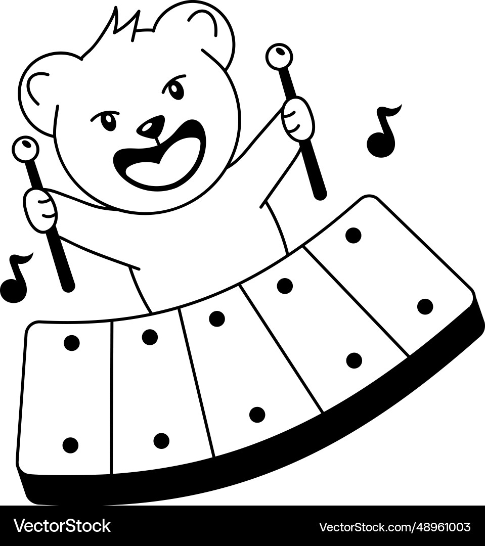 Xylophone music Royalty Free Vector Image - VectorStock