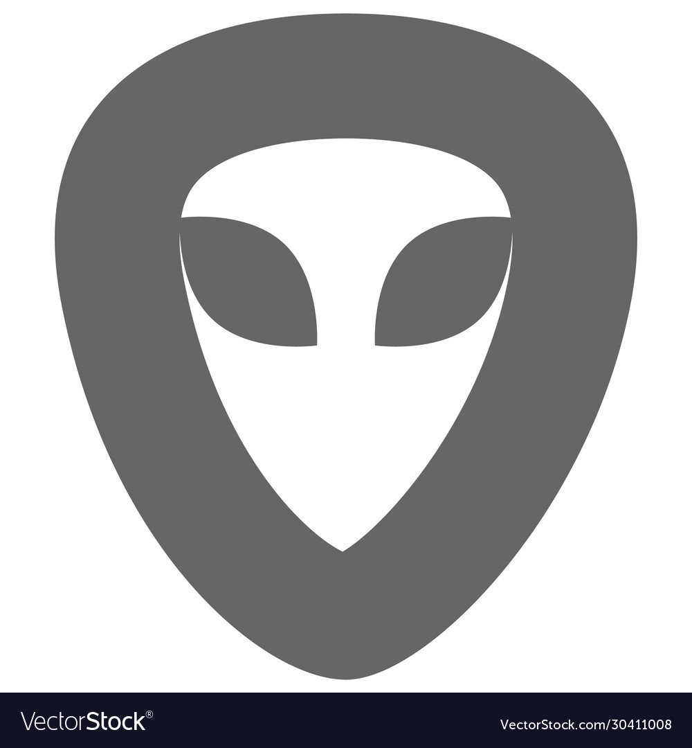 Alien face Royalty Free Vector Image - VectorStock