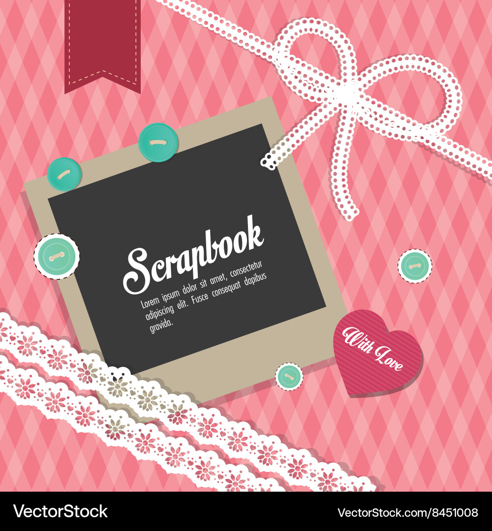 Design of scrapbook icons Royalty Free Vector Image