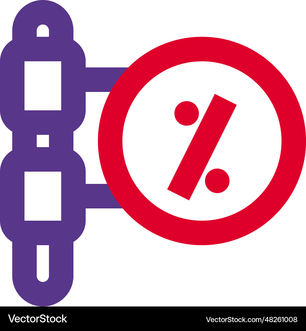 Discount signboard placed on various departments Vector Image