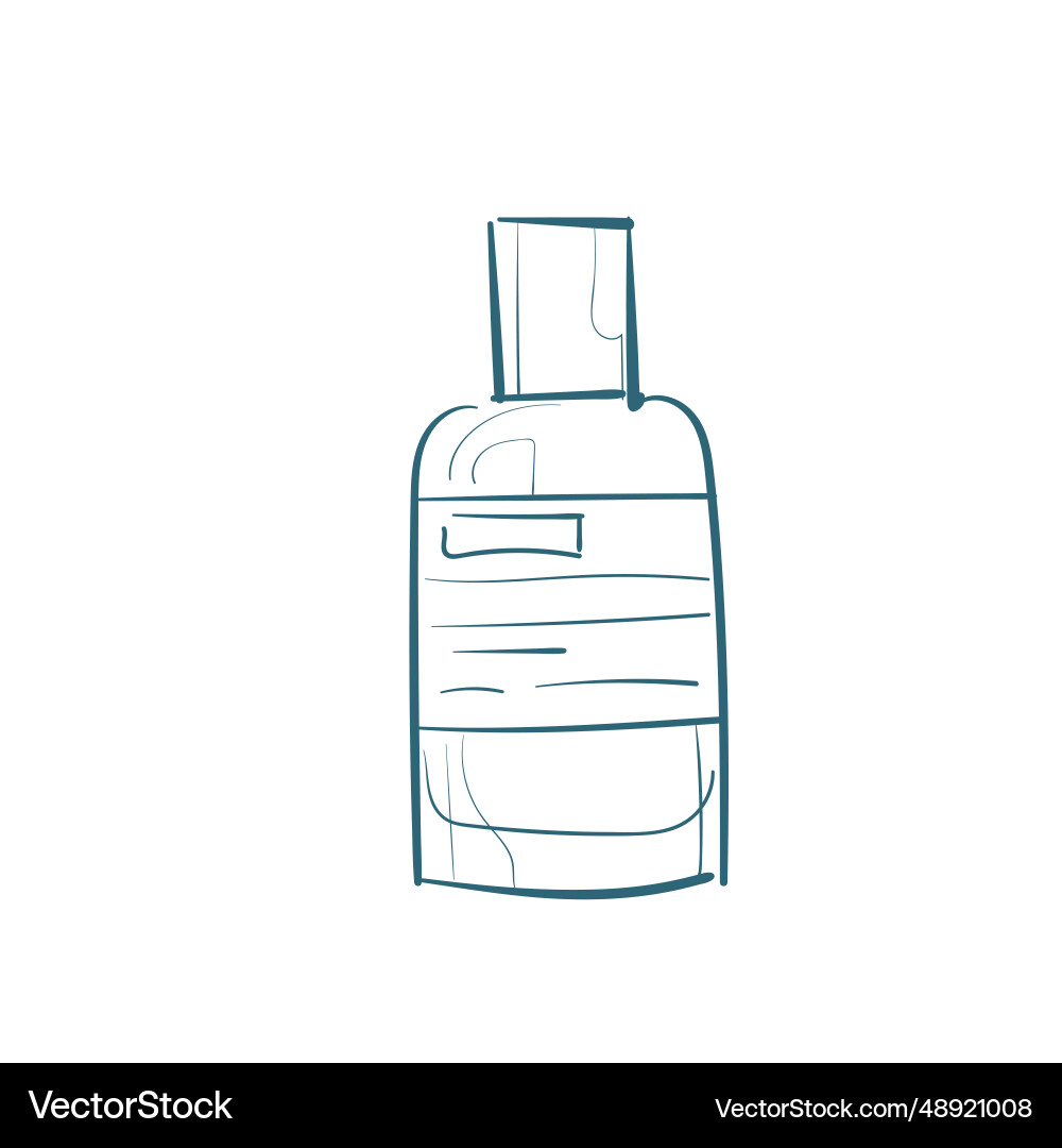 Perfume doodle isolated line art sketch hand drawn
