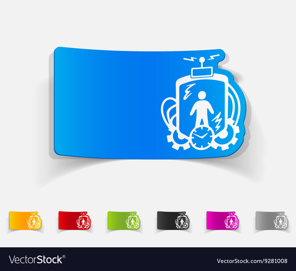 Realistic design element time machine Royalty Free Vector