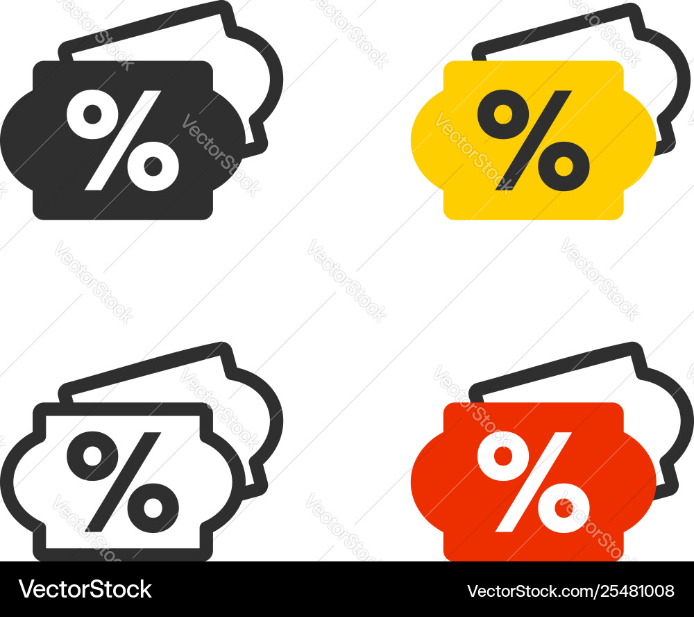 Special discount offer coupon for clients Vector Image