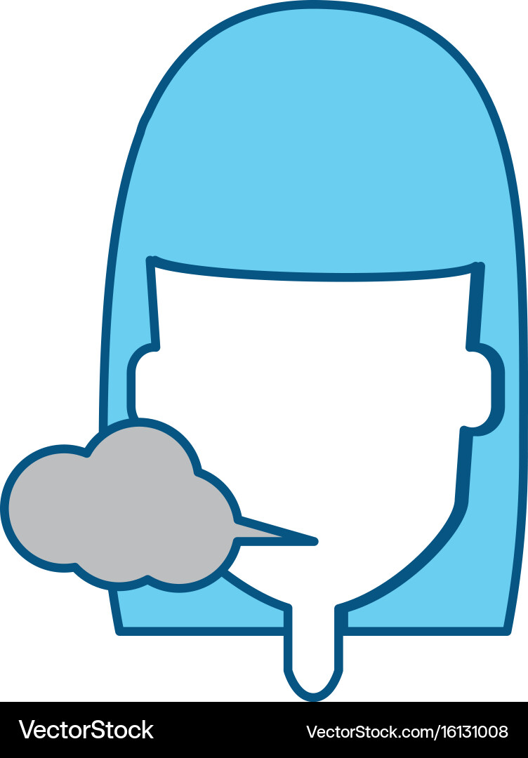 Woman smoking cartoon Royalty Free Vector Image
