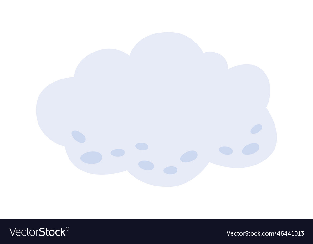 Flat sky cloud Royalty Free Vector Image - VectorStock