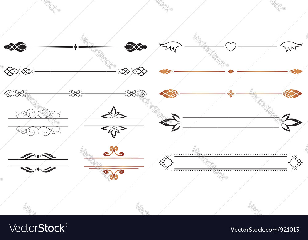 Geometric separators Royalty Free Vector Image