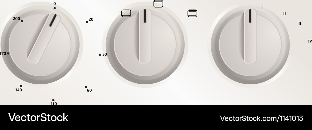 Handles of a cooker Royalty Free Vector Image - VectorStock