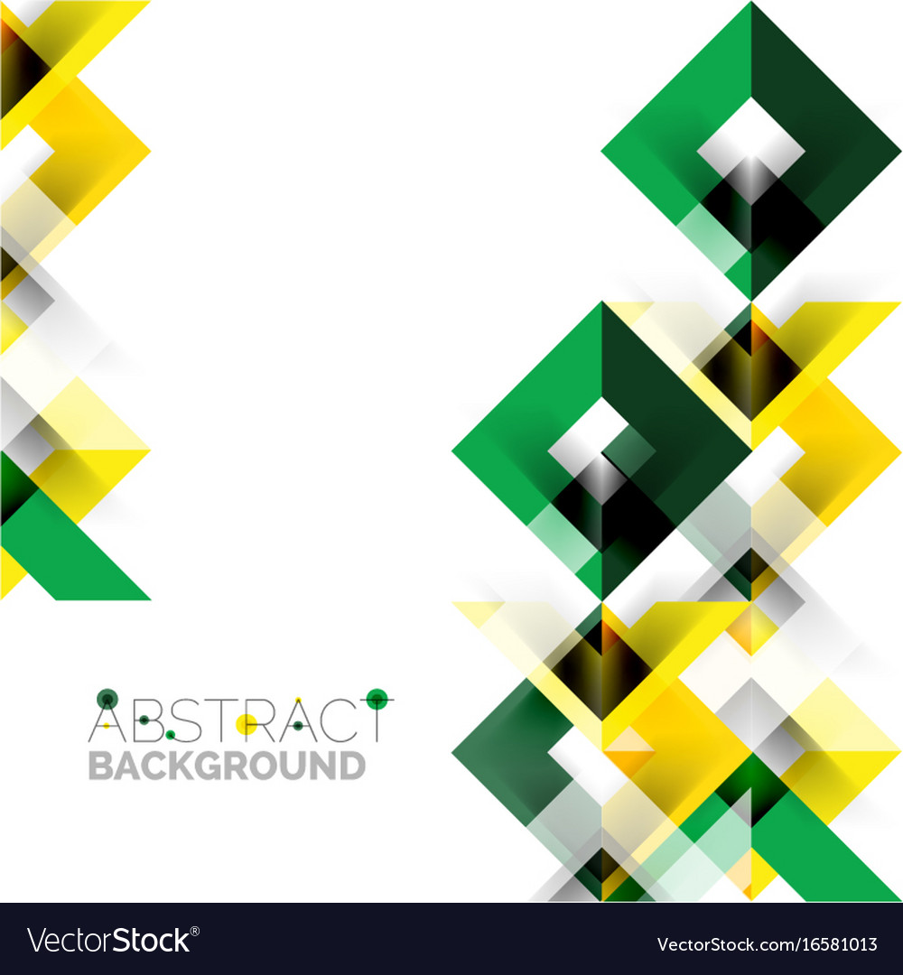 Modern square geometric pattern design on white Vector Image