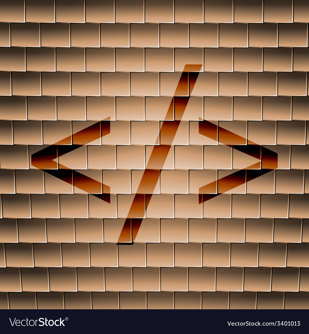 Programming code icon symbol flat modern web Vector Image Programming code icon symbol flat modern web Vector Image