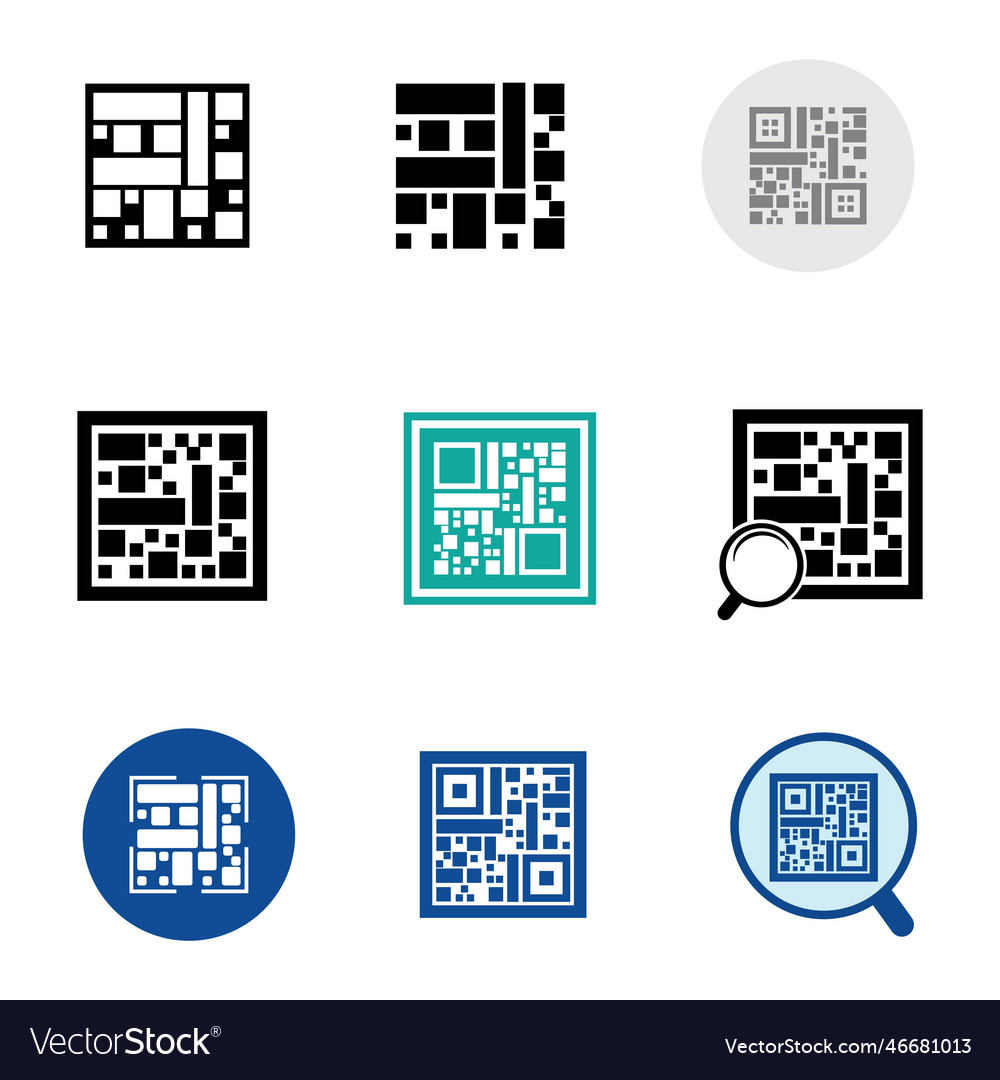 Qr code logo design Royalty Free Vector Image - VectorStock