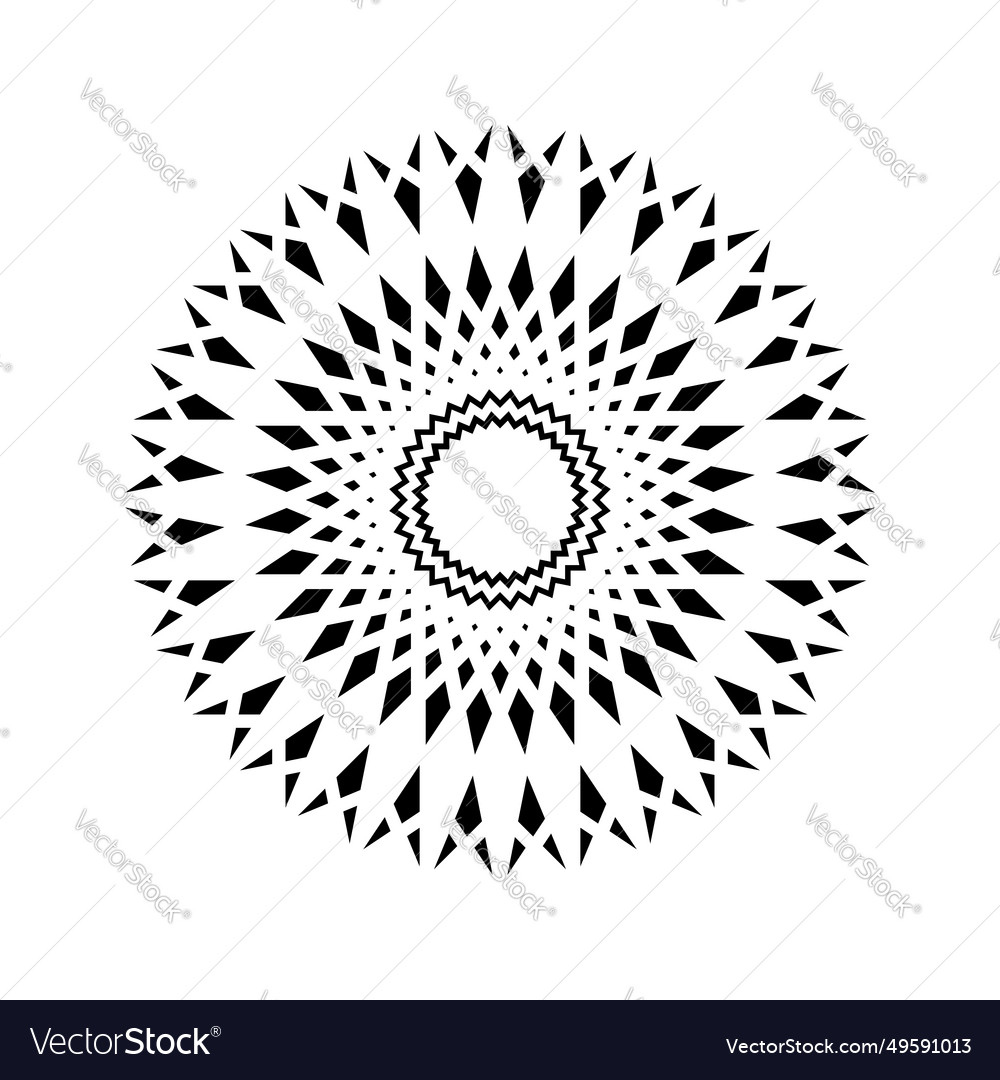 Radial circle pattern Royalty Free Vector Image