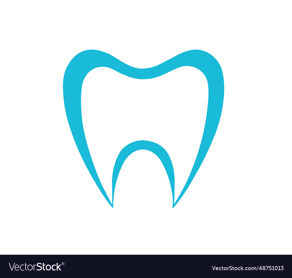 Tooth logo design Royalty Free Vector Image - VectorStock