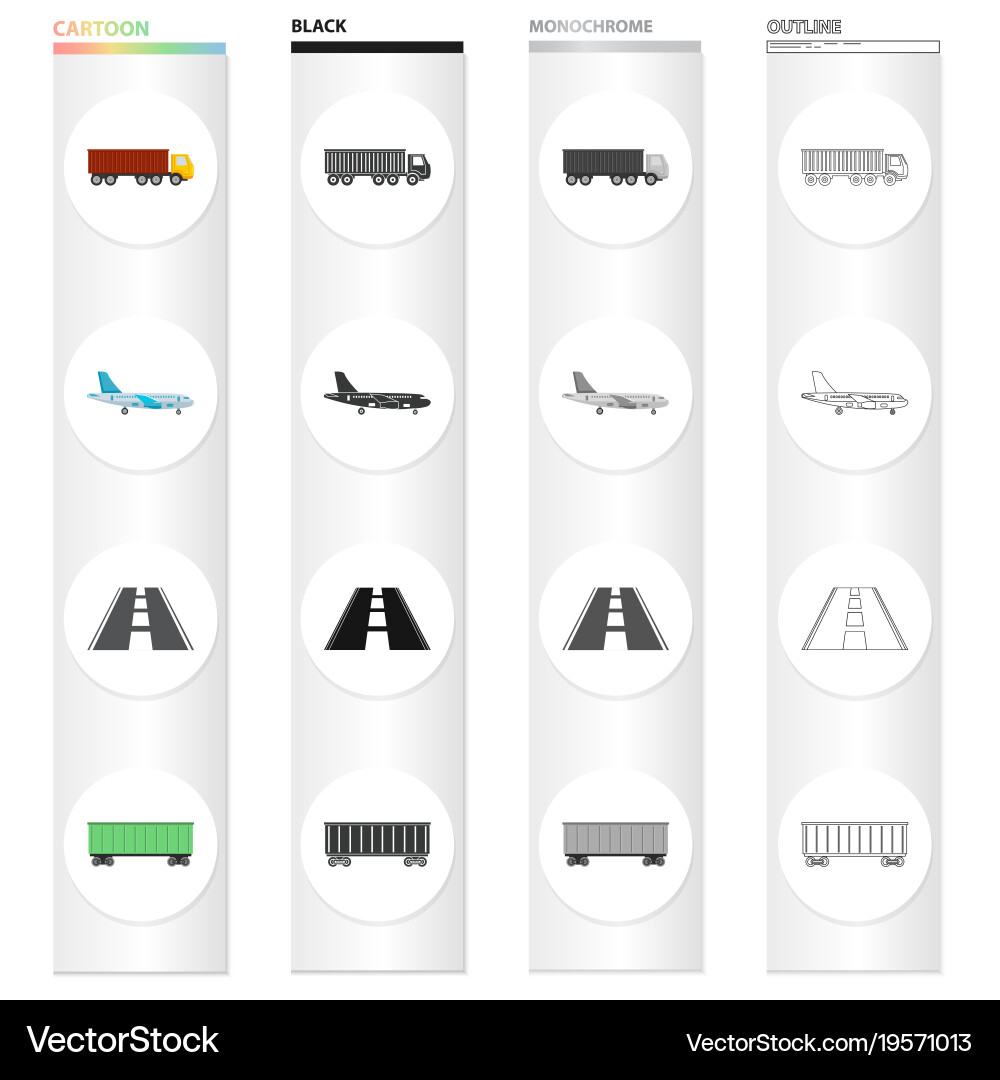 Transportation equipment communication and other Vector Image