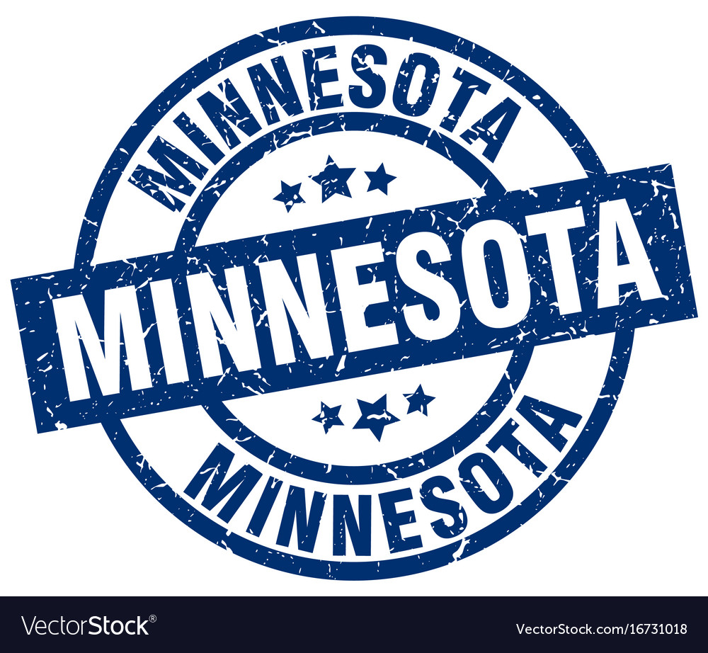 Minnesota blue round grunge stamp Royalty Free Vector Image Minnesota blue round grunge stamp Royalty Free Vector Image