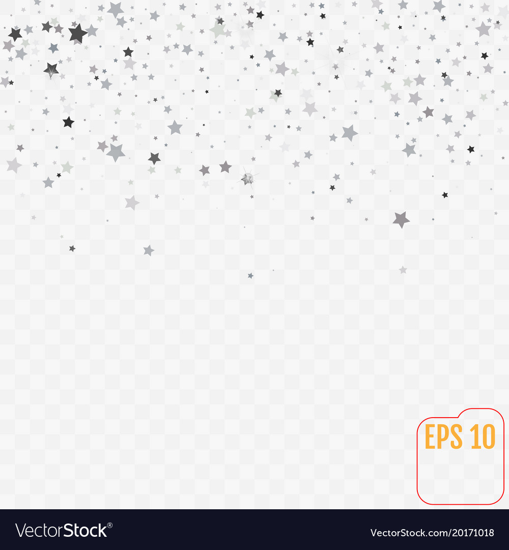 Modern creative pattern star falling print Vector Image