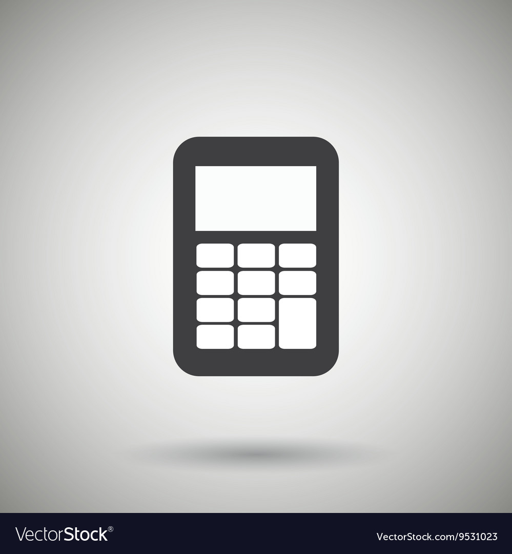 Calculator icon design Royalty Free Vector Image
