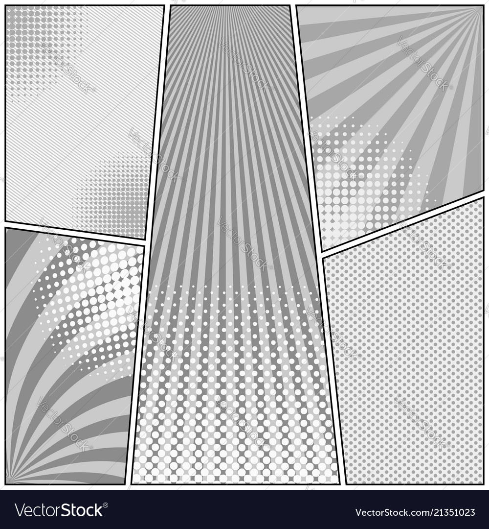Comic book gray background Royalty Free Vector Image