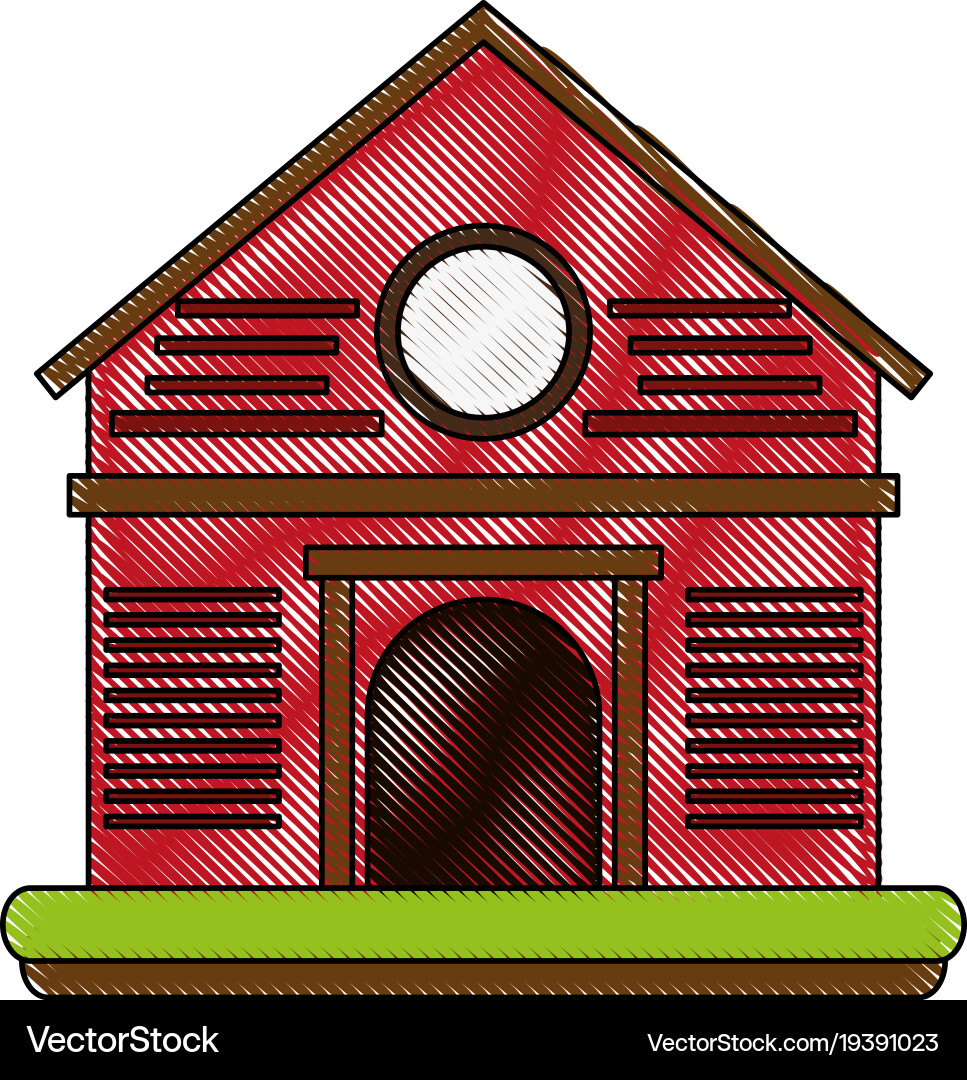 Farm house symbol Royalty Free Vector Image - VectorStock
