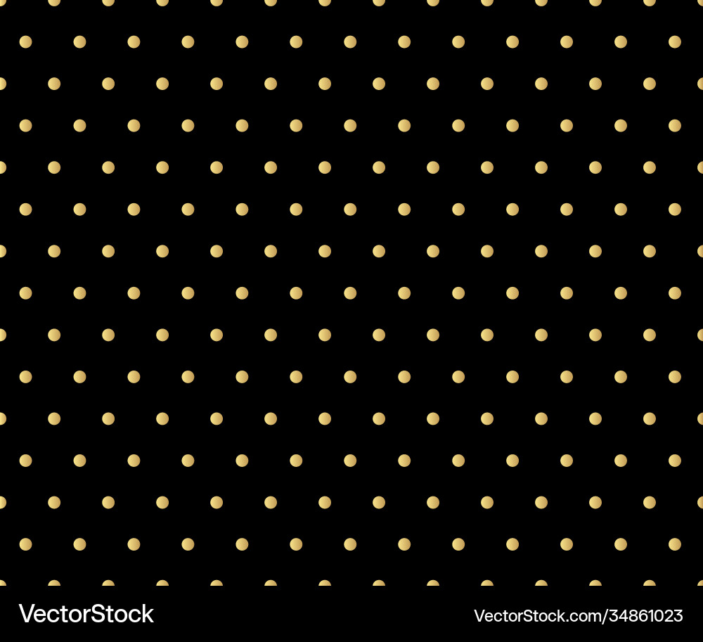 Gold polka dots pattern colorful holiday Vector Image
