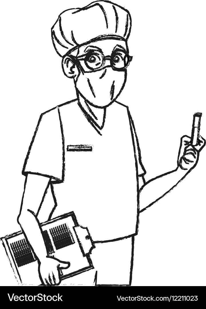 Isolated doctor cartoon design Royalty Free Vector Image