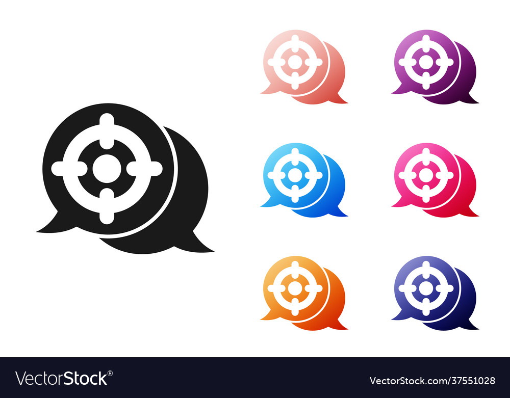 Black target sport icon isolated on white Vector Image Black target sport icon isolated on white Vector Image