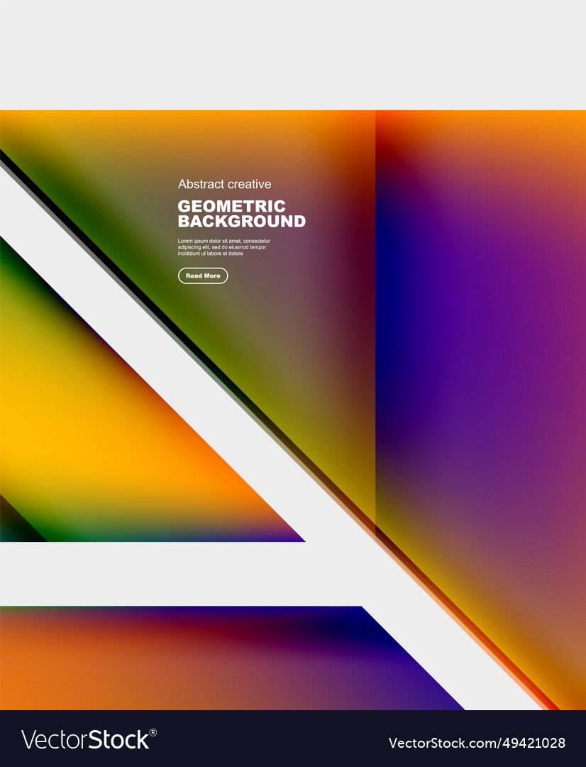 Gradient triangles abstract background Royalty Free Vector