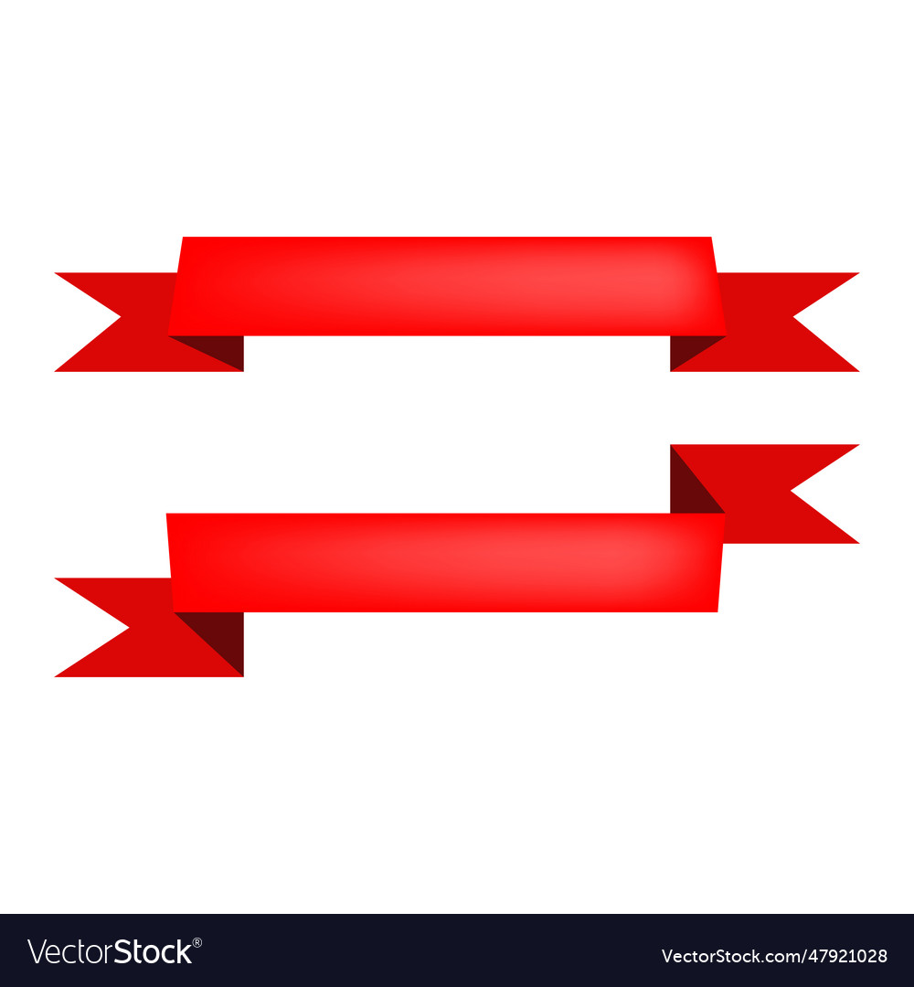 Two ribbons Royalty Free Vector Image - VectorStock