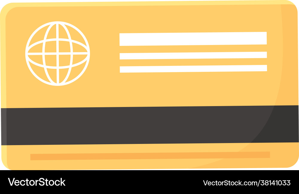 Bank credit card Royalty Free Vector Image - VectorStock