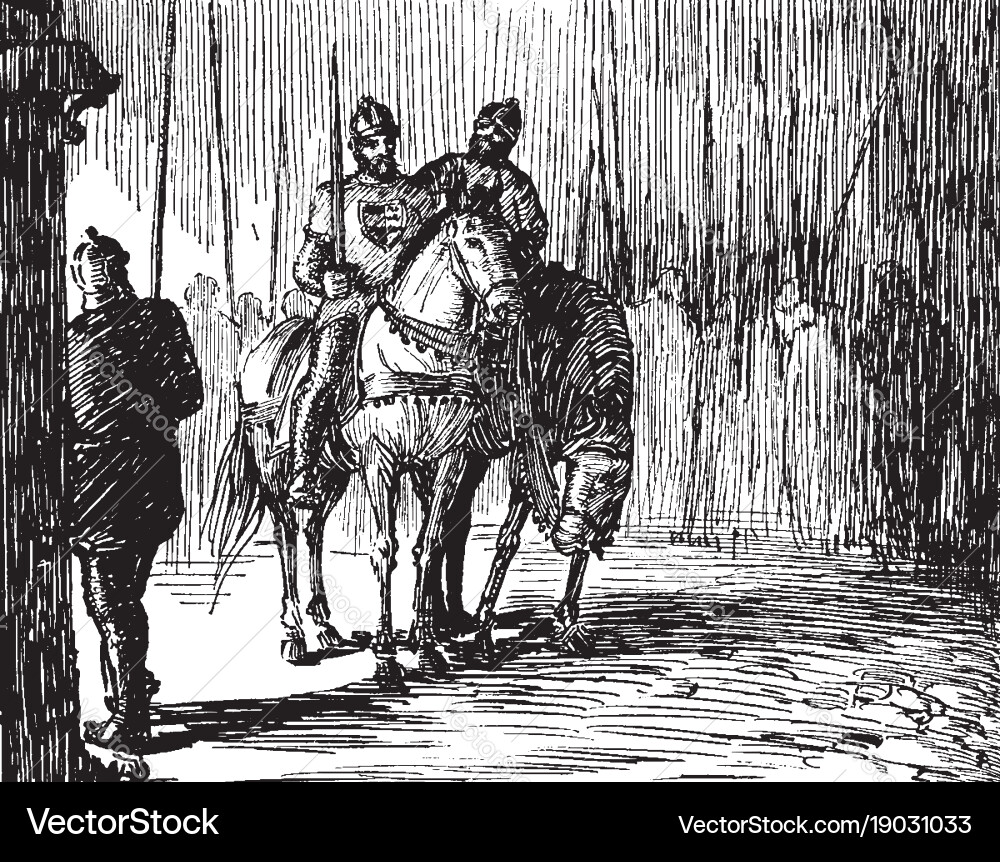 Cid campeador vintage Royalty Free Vector Image