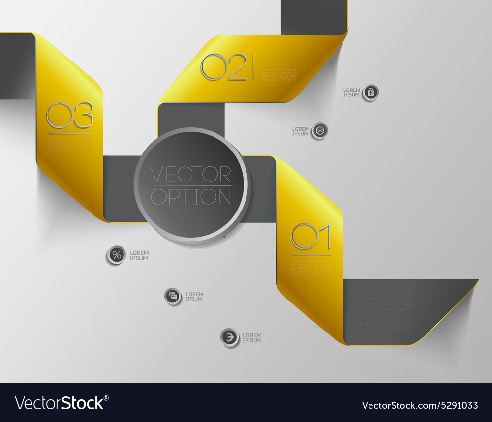 Design elements for options Royalty Free Vector Image