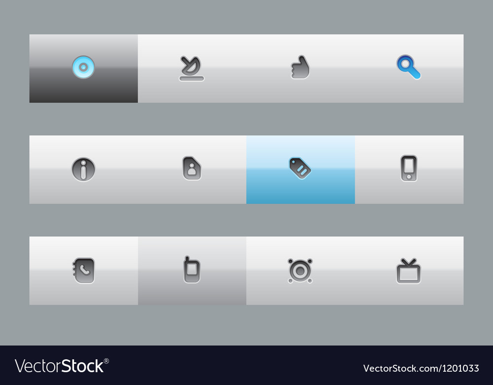 Interface buttons Royalty Free Vector Image - VectorStock
