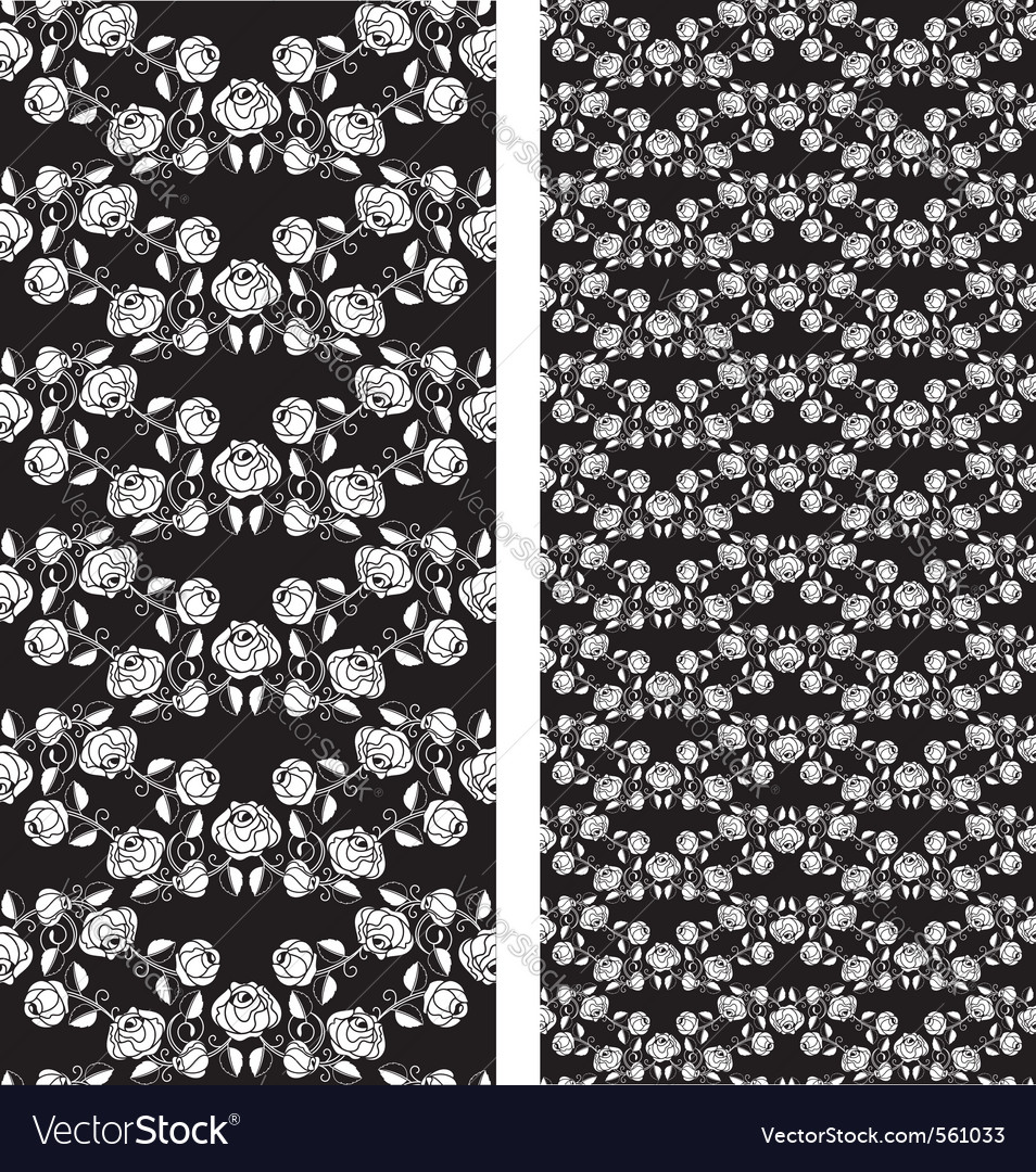 Rose pattern Royalty Free Vector Image - VectorStock