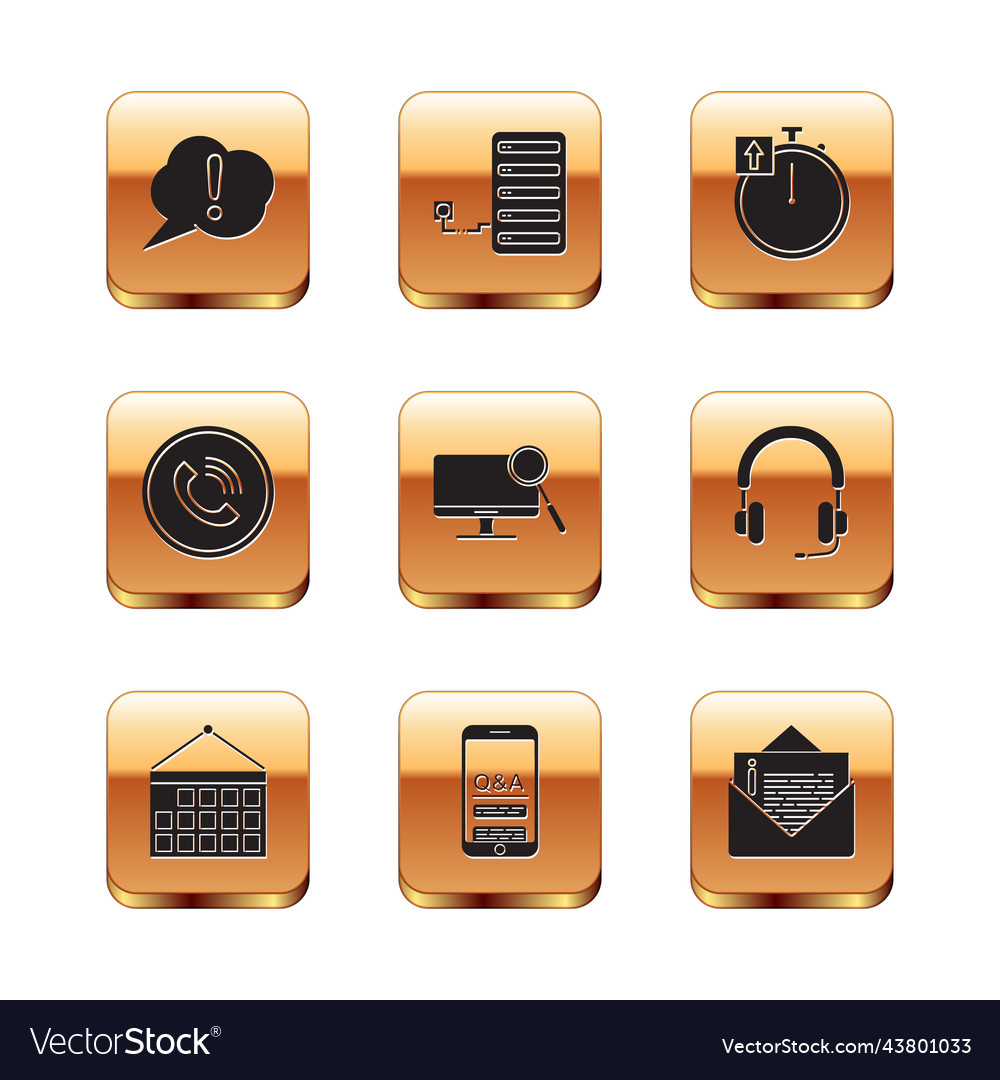 Set speech bubble exclamation calendar mobile Vector Image Set speech bubble exclamation calendar mobile Vector Image