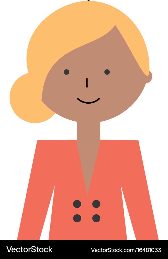 Woman profile cartoon Royalty Free Vector Image