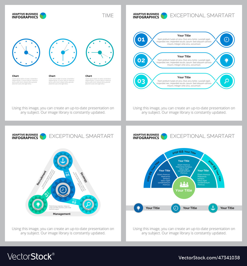 Creative charts set for web design business Vector Image