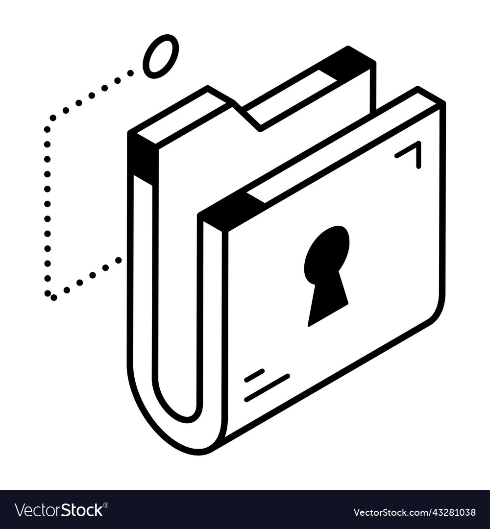Folder access Royalty Free Vector Image - VectorStock