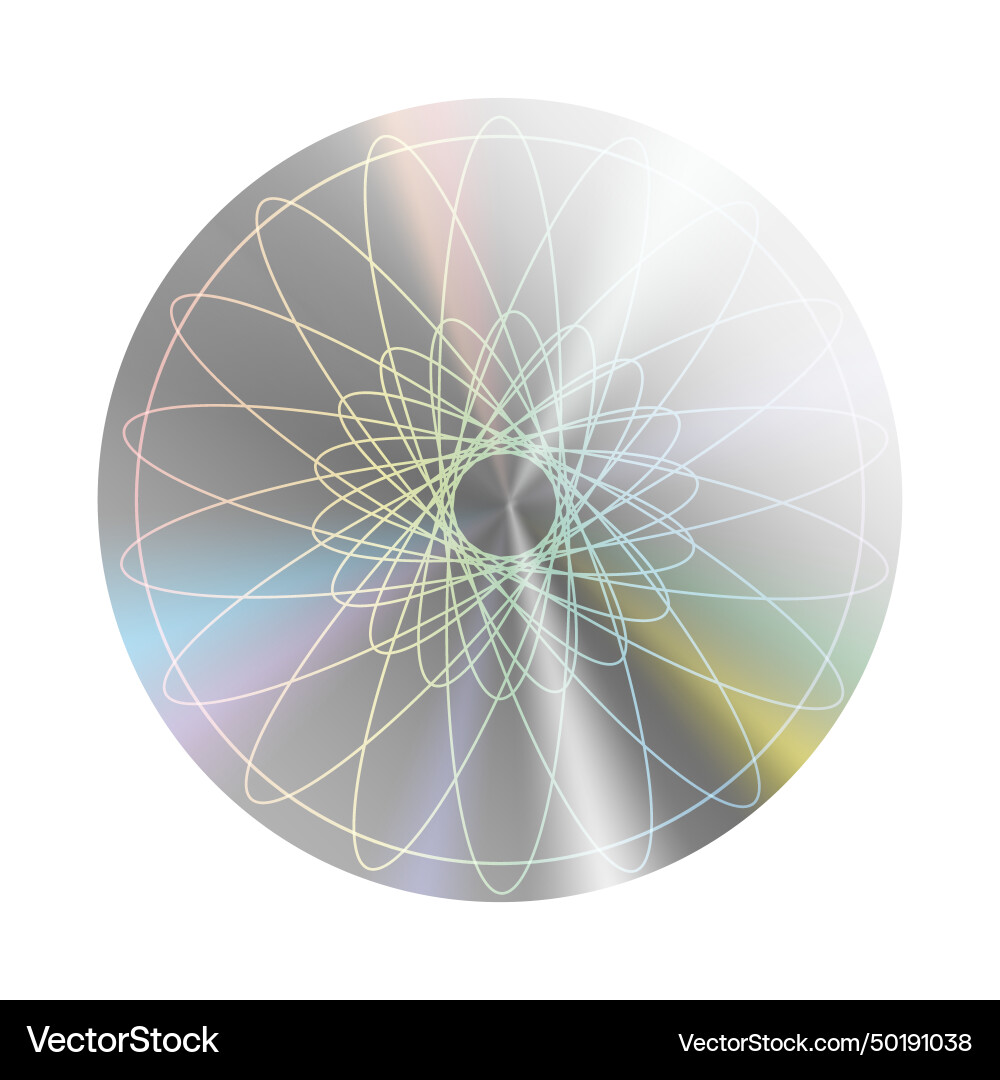 Hologram label icon product certification symbol Vector Image