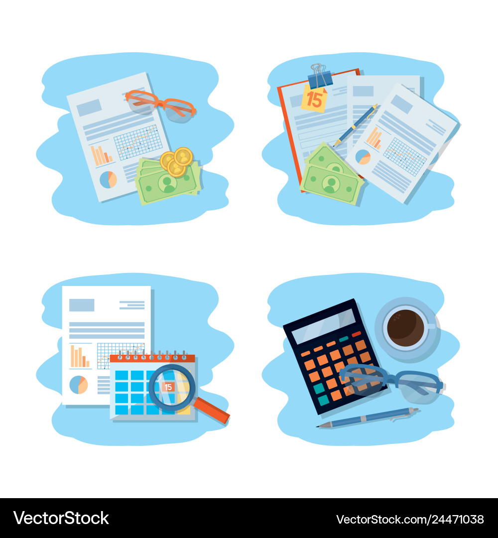 Personal finance cartoon Royalty Free Vector Image