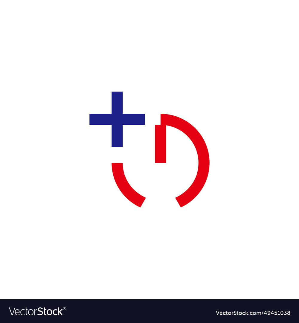 Power button plus technology logo Royalty Free Vector Image