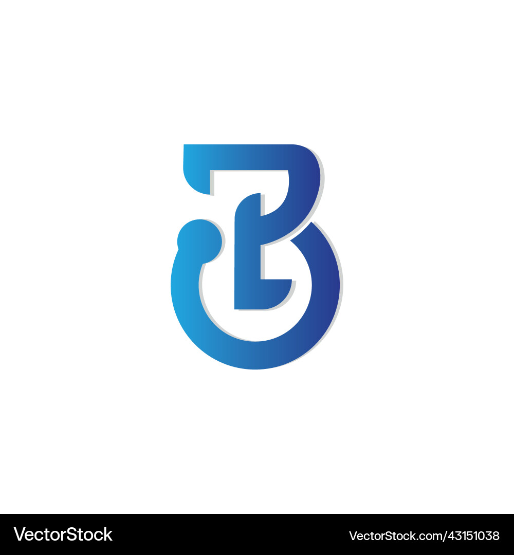 Premium logo symbol letter b Royalty Free Vector Image