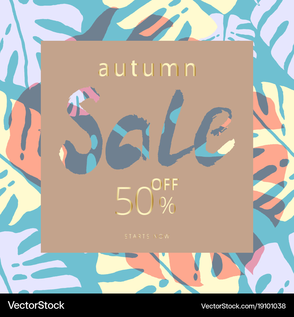 Trendy sale banner Royalty Free Vector Image - VectorStock