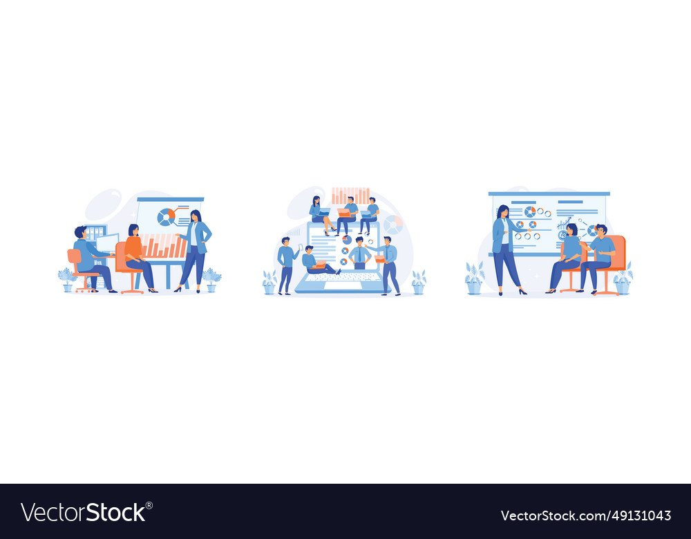 Business education and coaching concept business Vector Image
