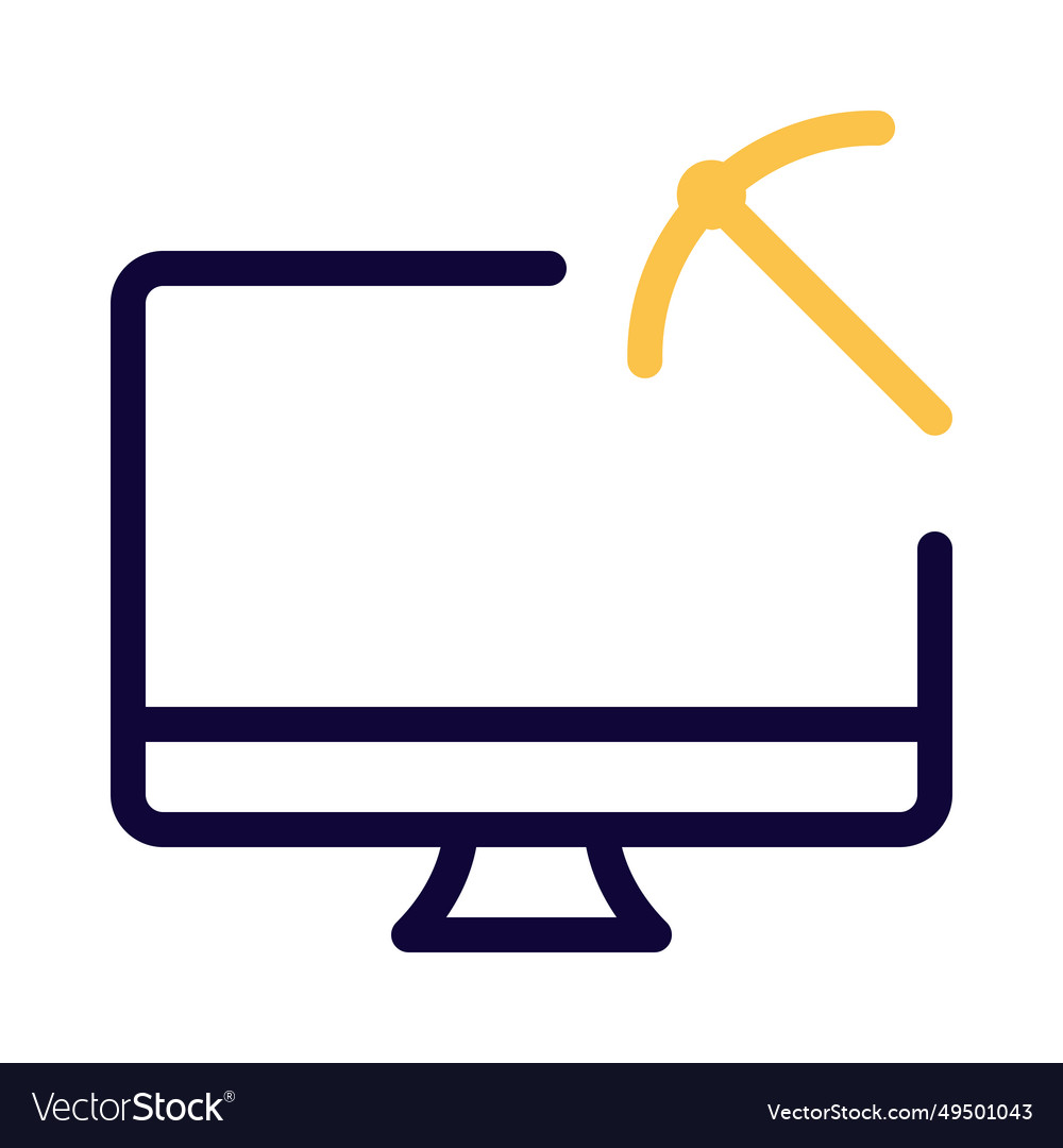 Data mining or extracting from desktop Royalty Free Vector