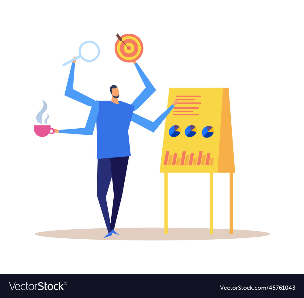 Effective target management composition Royalty Free Vector Effective target management composition Royalty Free Vector